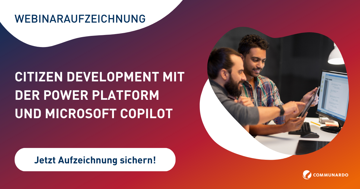Webinar: Power Platform für Citizen Developer | Communardo
