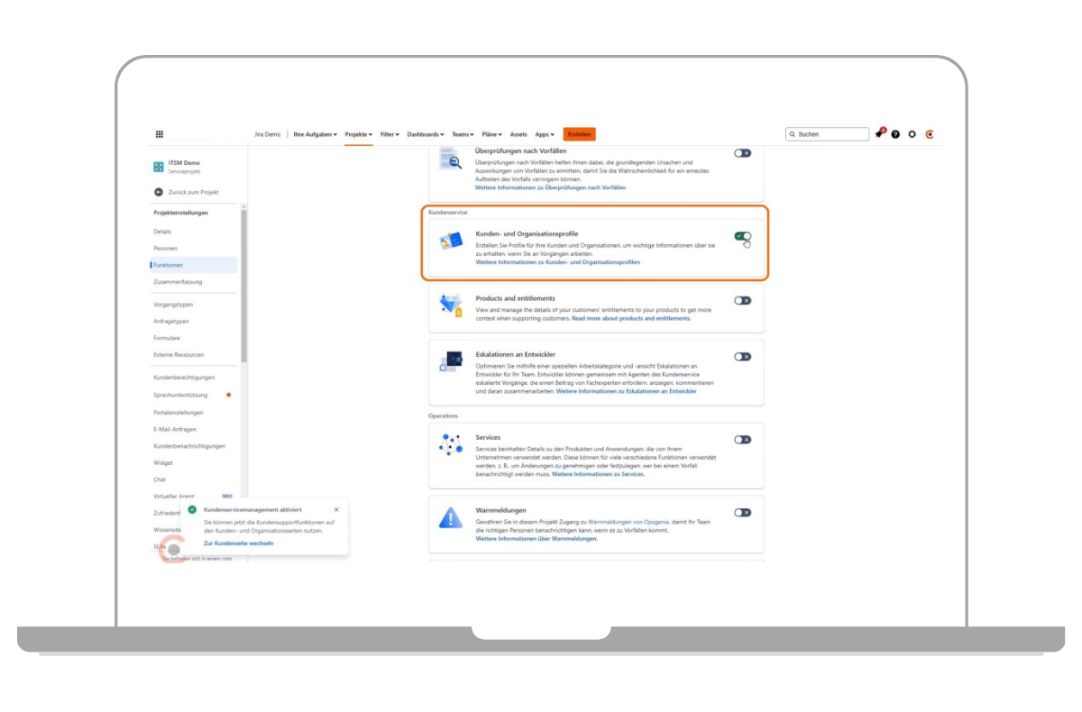 Kunden- und Organisationsprofile in JSM | Communardo
